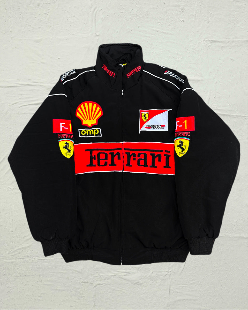 VA-SS24-850 FERRARI RACE BOMBER ZIP JACKET – VENDETTA ARCHIVE