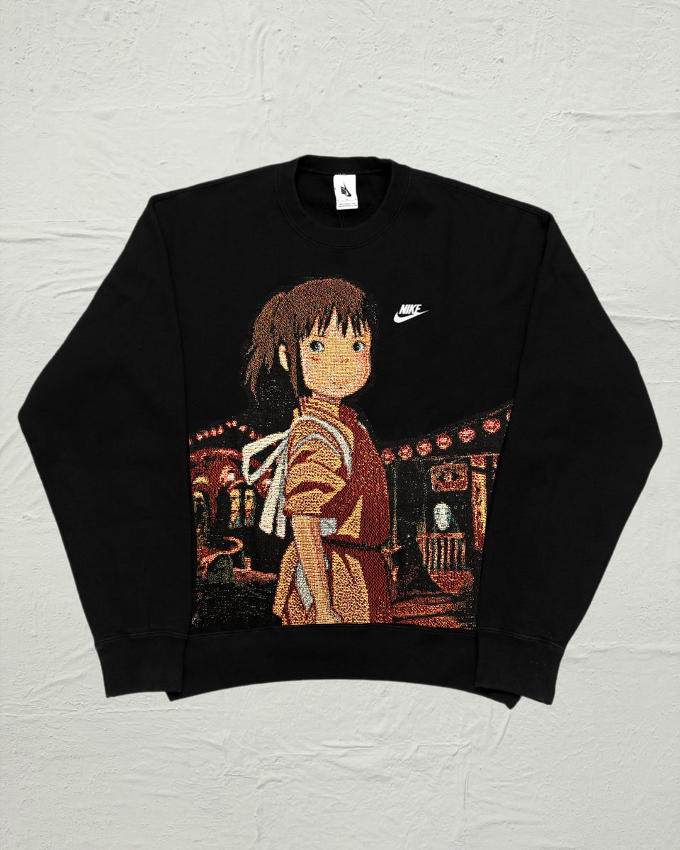 VA-SS25-872 SPIRITED AWAY NIKE RETRO REWORK CREWNECK – VENDETTA ARCHIVE