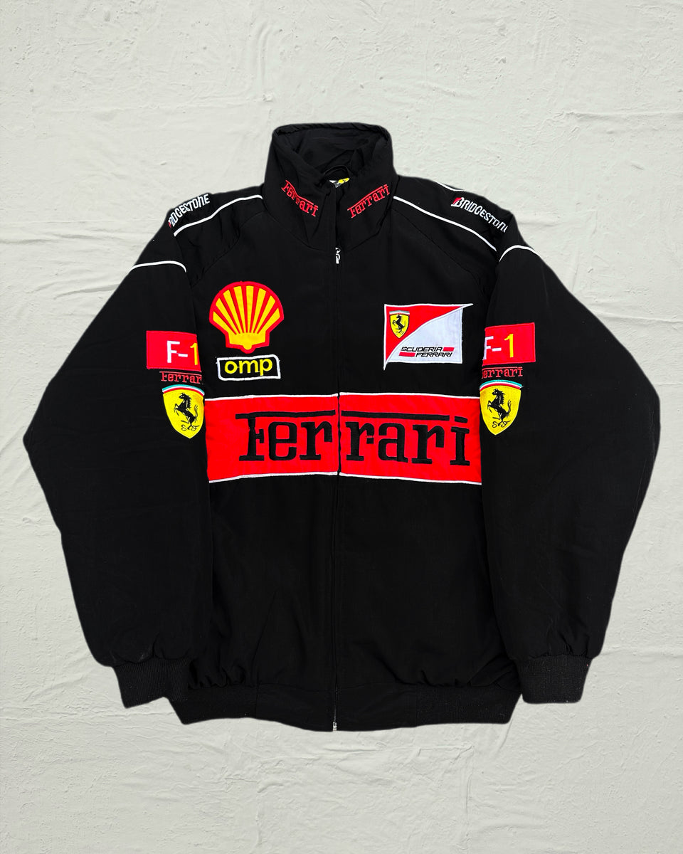 VA-SS24-782 FERRARI RACE BOMBER ZIP JACKET – VENDETTA ARCHIVE