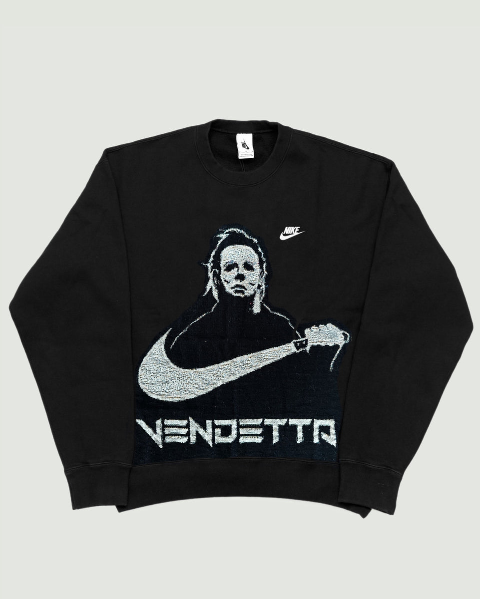 VA-AW23-676 MICHAEL MYERS NIKE TAPESTRY RETRO REWORK CREWNECK ...