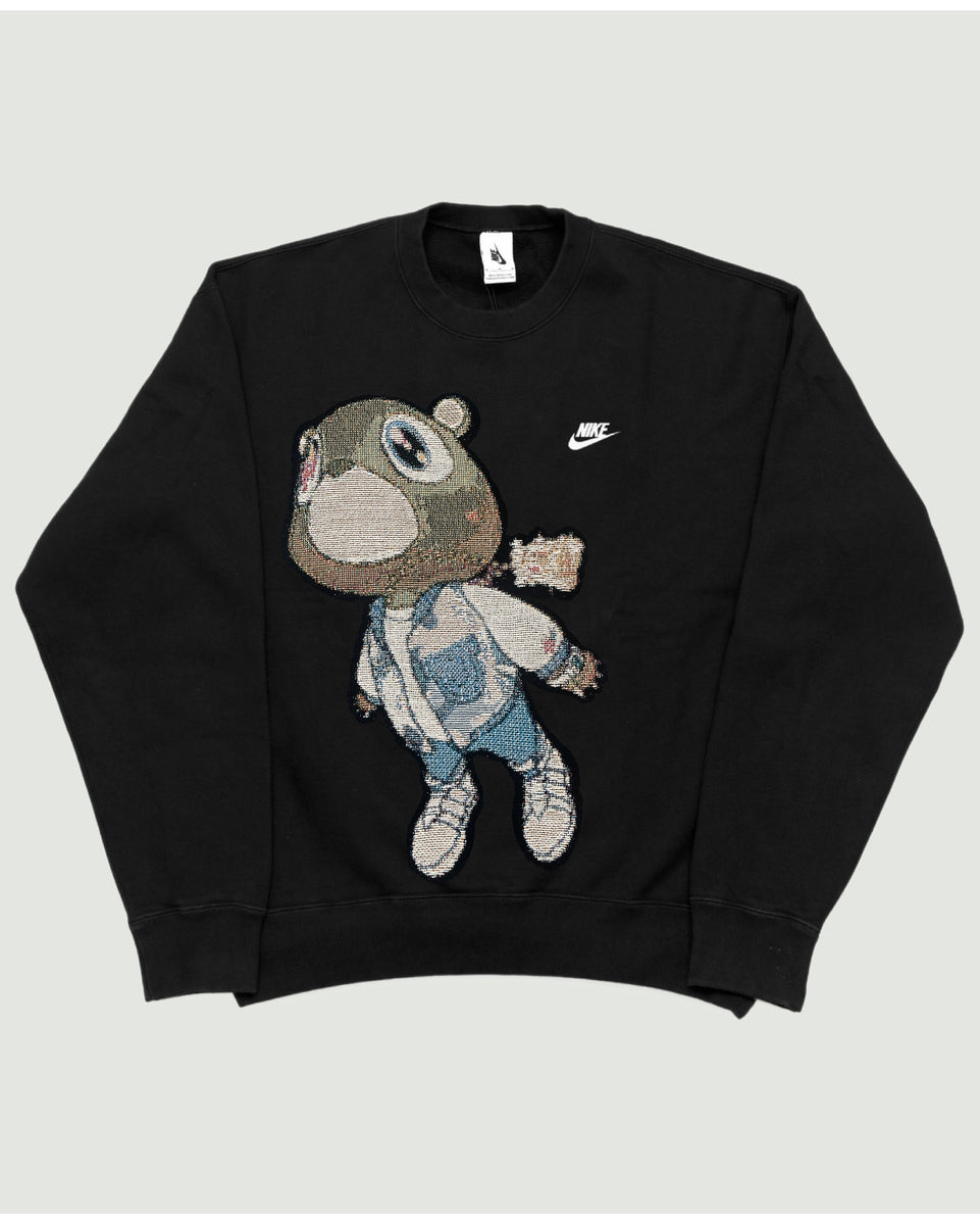 VA-SS22-467 GRADUATION BEAR NIKE RETRO REWORK CREWNECK – VENDETTA ARCHIVE
