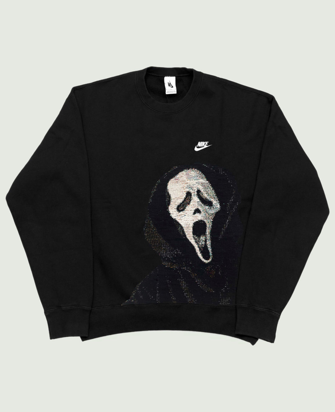VA-S21-099 SCREAM TAPESTRY NIKE RETRO REWORK CREWNECK – VENDETTA ARCHIVE